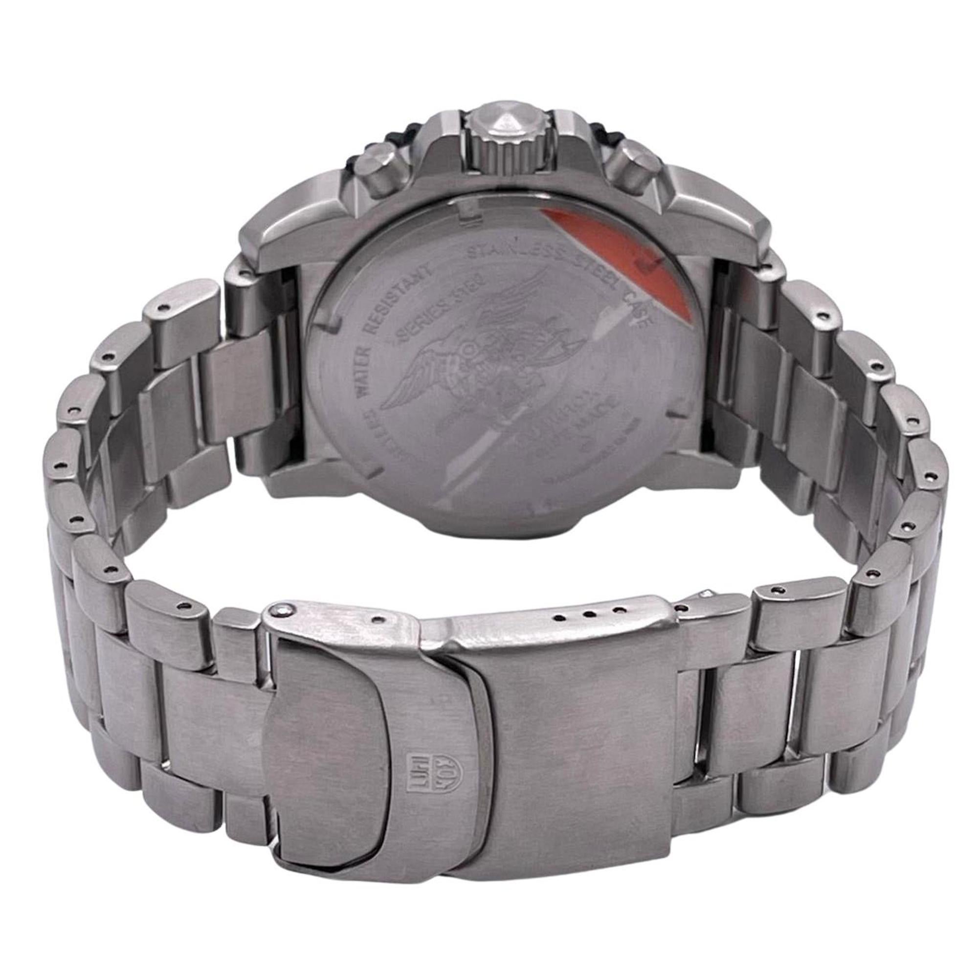 Luminox Navy Seal Chronograph Steel Black Dial Quartz Mens Watch XS ...