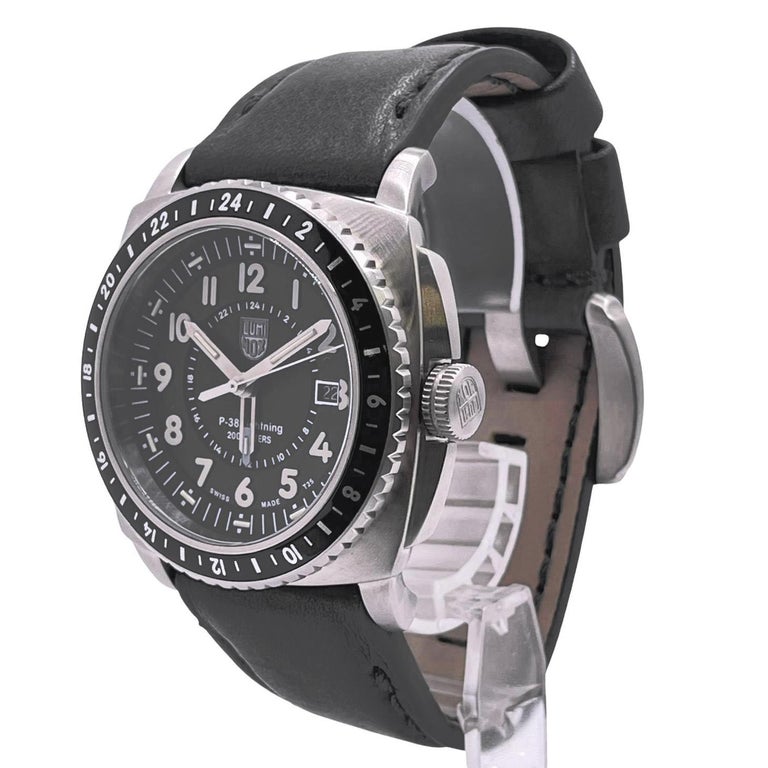 Luminox P-38 Lightning Air Steel Black Dial Quartz Mens Watch XA.9421 ...