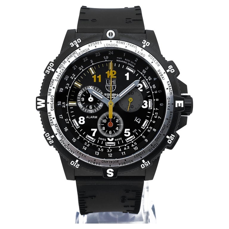 Luminox Recon Team Leader Chronograph Carbon Black Dial Quartz Watch XL ...