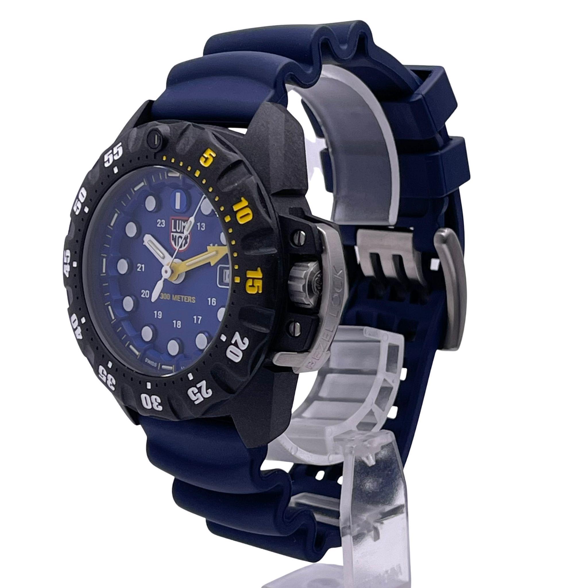 Luminox Scott Cassell Deep Dive Carbon Blue Dial Quartz Mens Watch XS ...