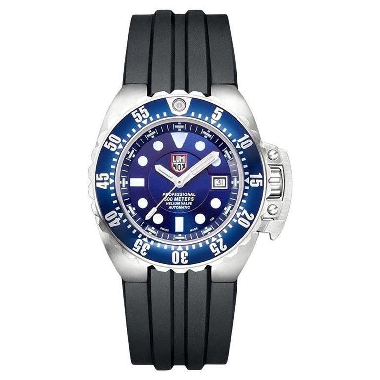 Luminox Sea Deep Dive 1500 Series Steel Blue Dial Automatic Mens Watch ...
