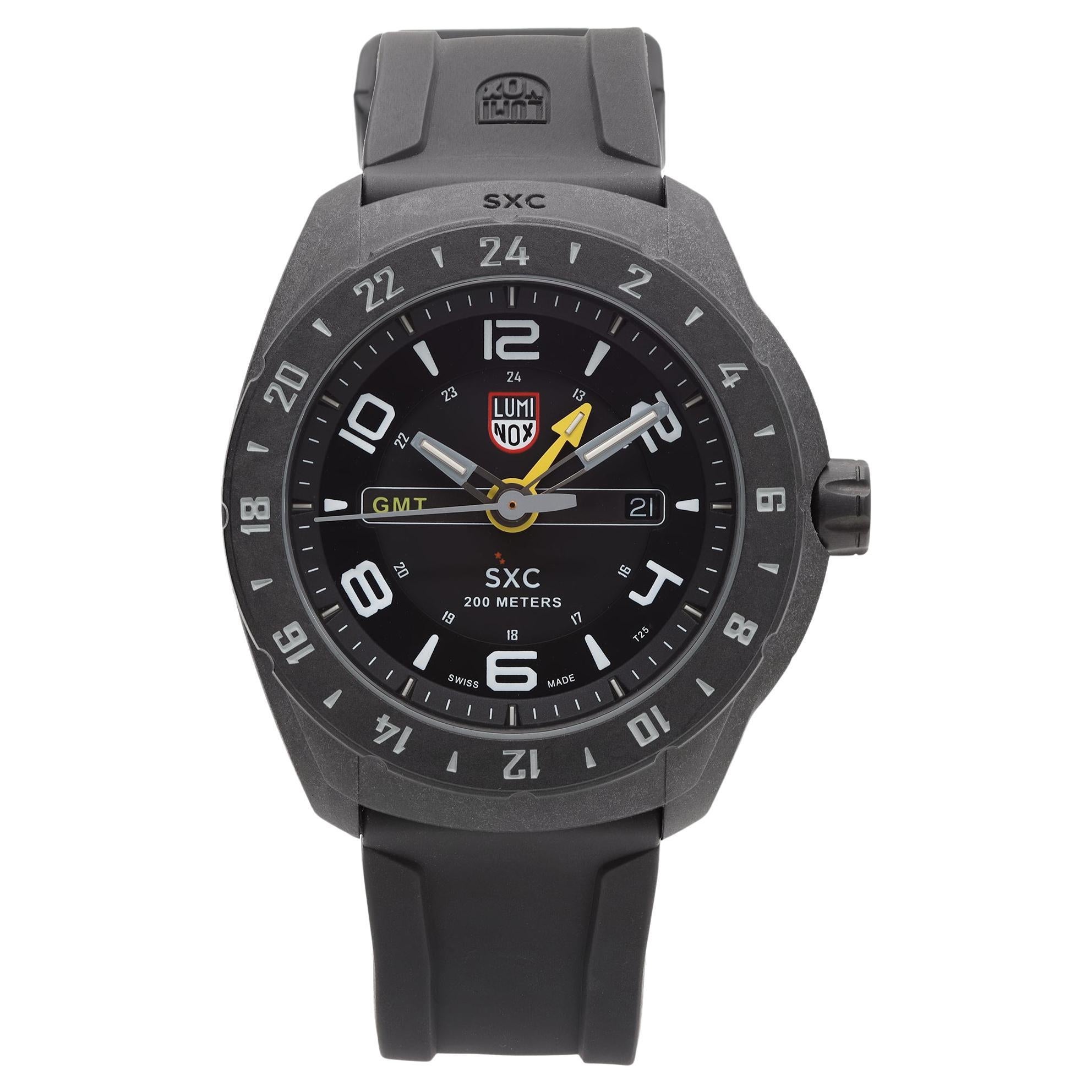 Luminox SXC Space GMT Carbon Black Dial Quartz Mens Watch XU.5021.GN ...