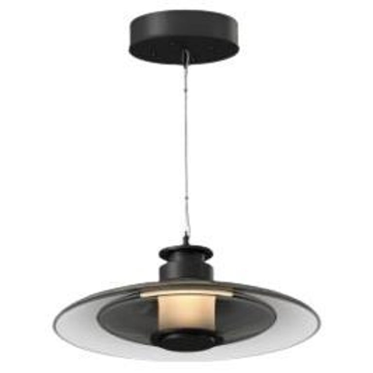 Luna A X-Small Disc Pendant in Blackened Steel For Sale at 1stDibs