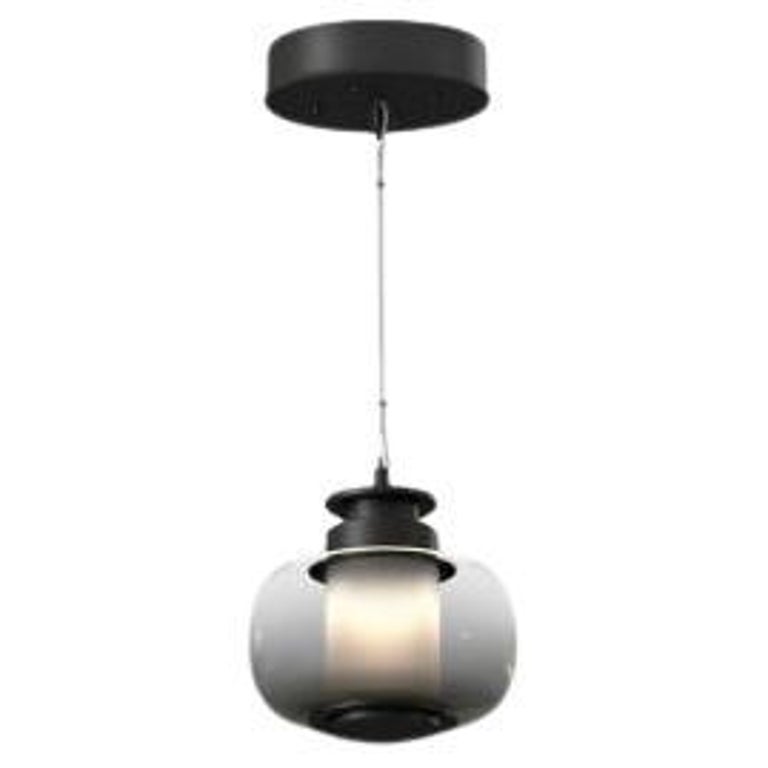 Luna A X-Small Pendant in Blackened Steel For Sale at 1stDibs