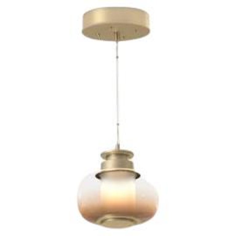 Luna a X-Small Pendant in Satin Brass For Sale at 1stDibs