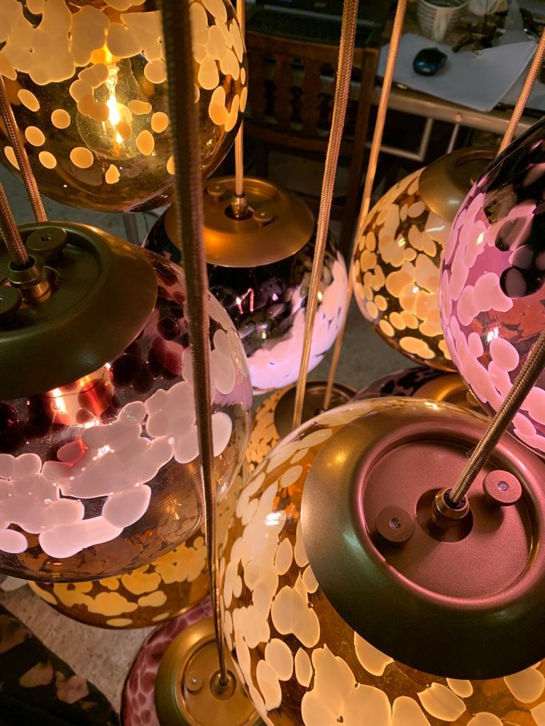 Luna Chandelier by Roast Featuring Individually Blown Glass Globes For ...