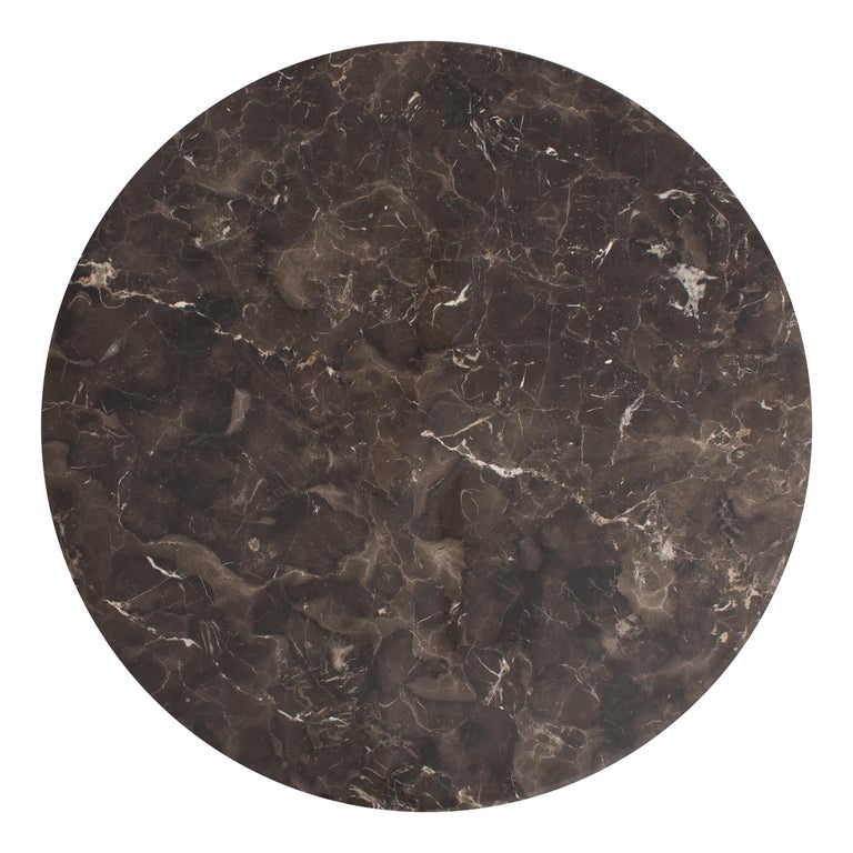LUNA round table with Marble Top and Base For Sale at 1stDibs