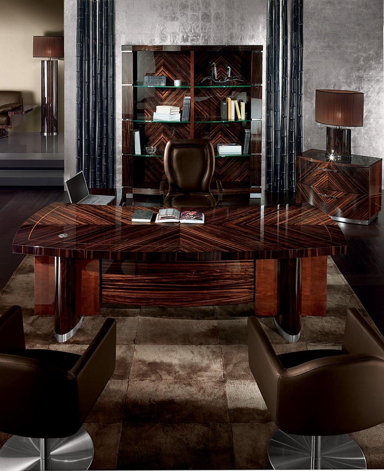 Luna Ebony Macassar, File Cabinet by Giorgio Collection For Sale at 1stDibs