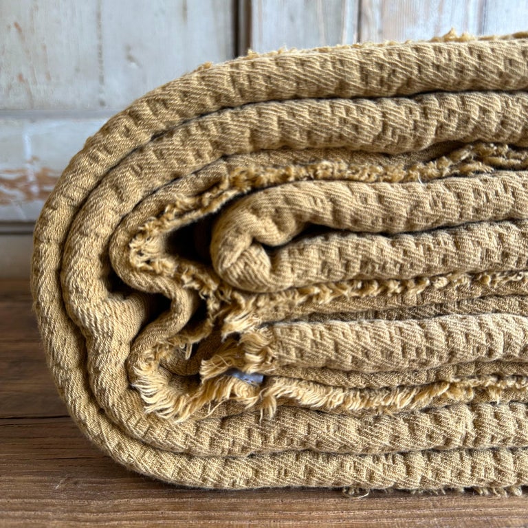 Luna French Cotton Coverlet for Queen or King Size For Sale at 1stDibs