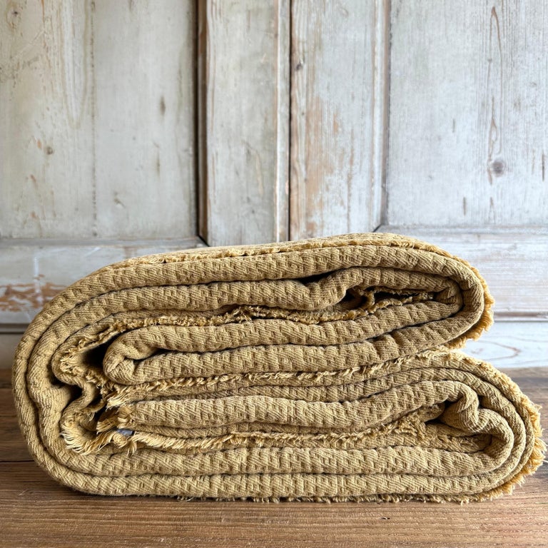 Luna French Cotton Coverlet for Queen or King Size For Sale at 1stDibs