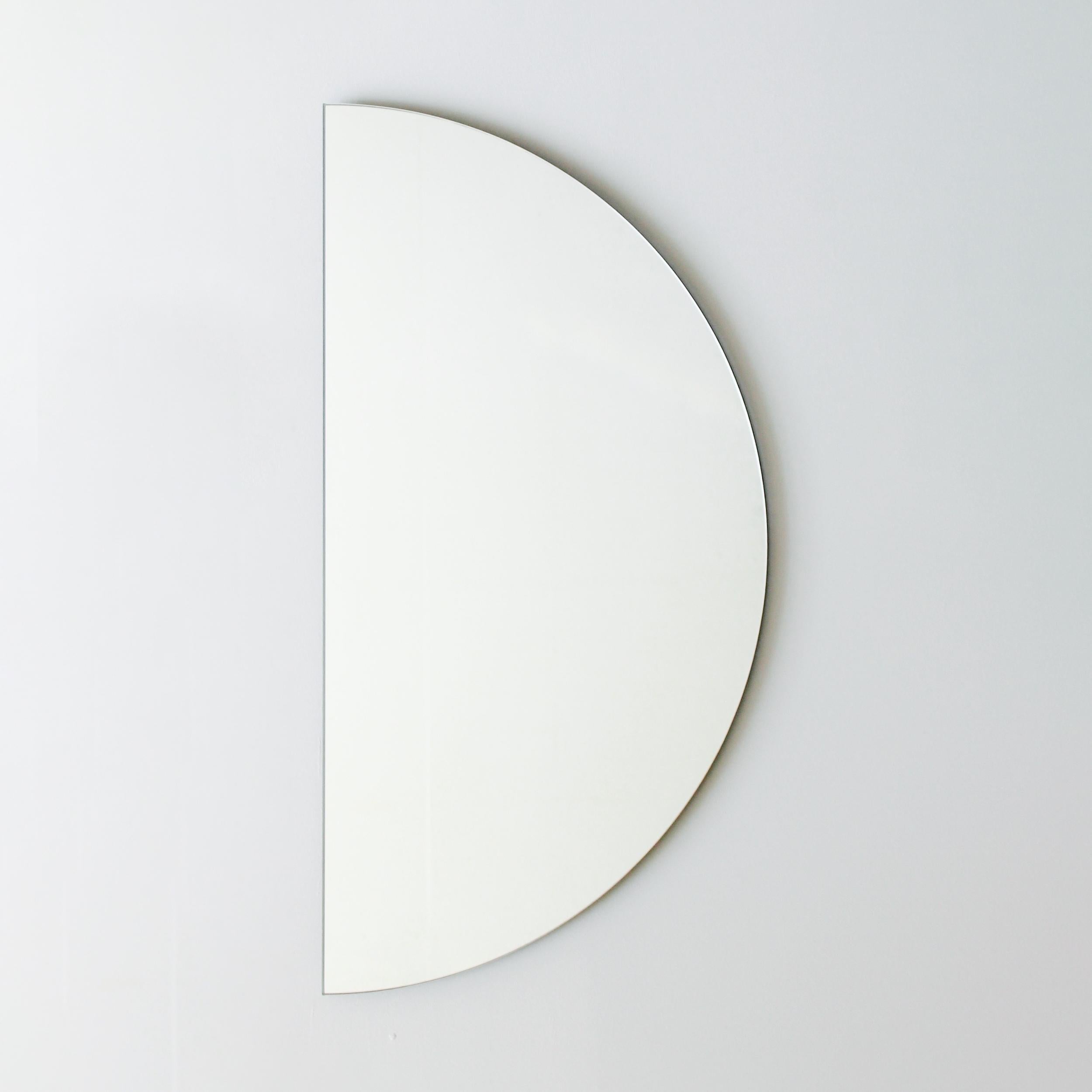 Luna Half-Moon Specchio semicircolare minimalista senza cornice ...