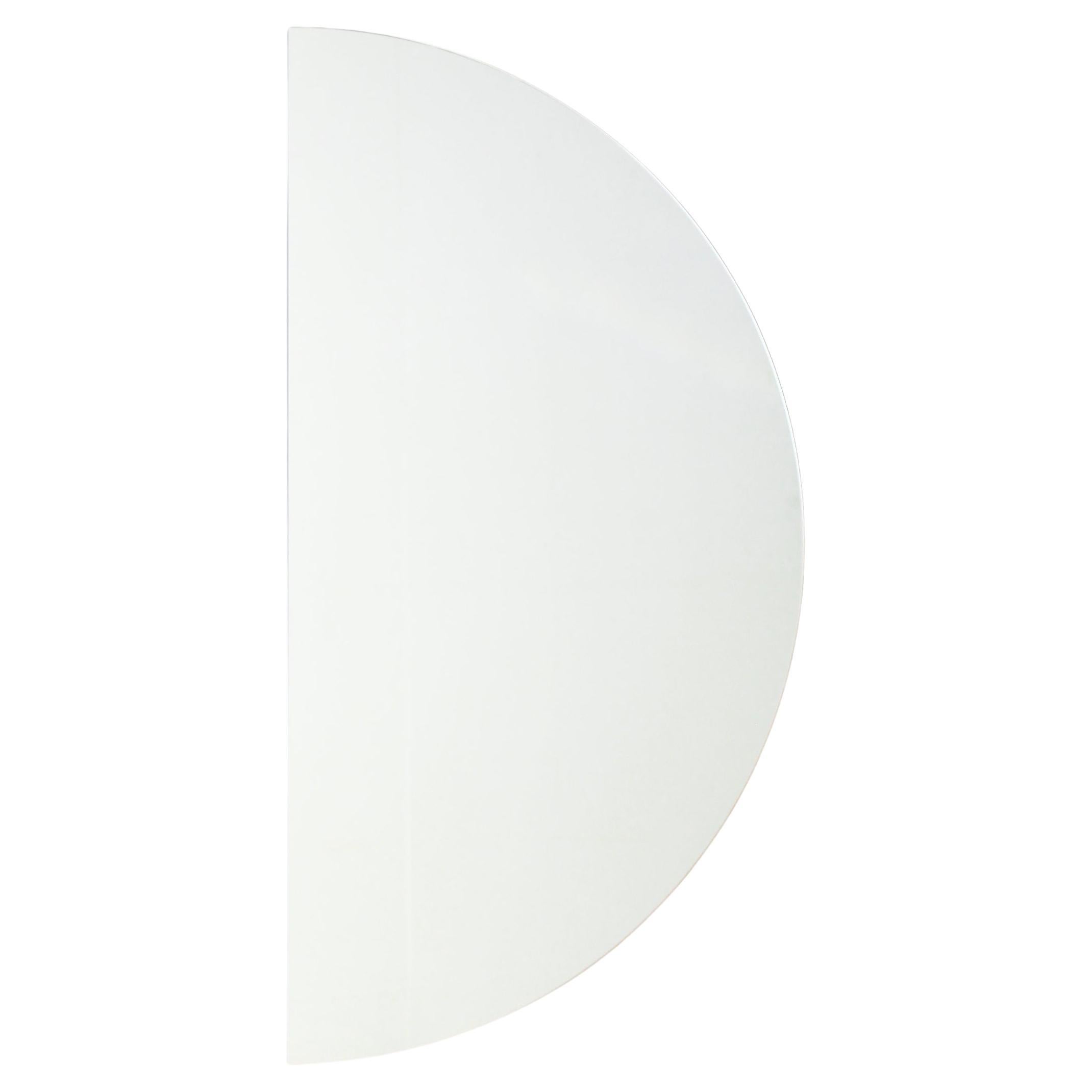 Luna Half-Moon Semicircular Contemporary Frameless Mirror, Customisable ...