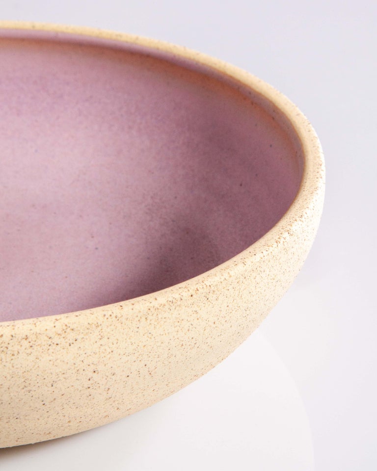Luna Handmade Stoneware Serving Bowl with Lavender Glaze For Sale at ...