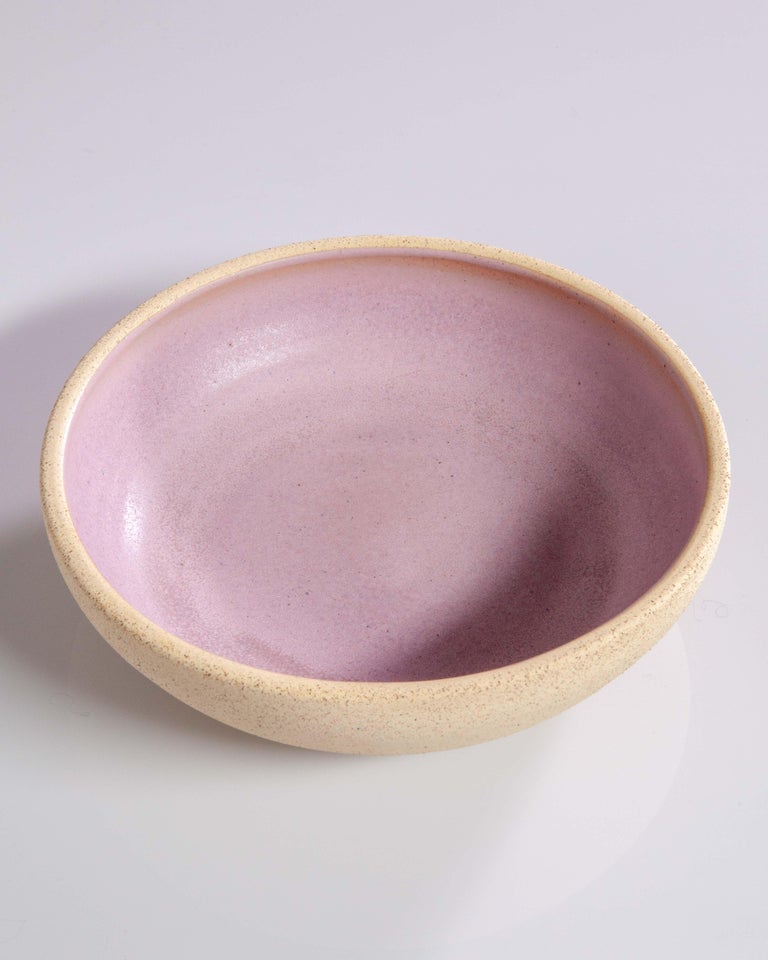 Luna Handmade Stoneware Serving Bowl with Lavender Glaze For Sale at ...