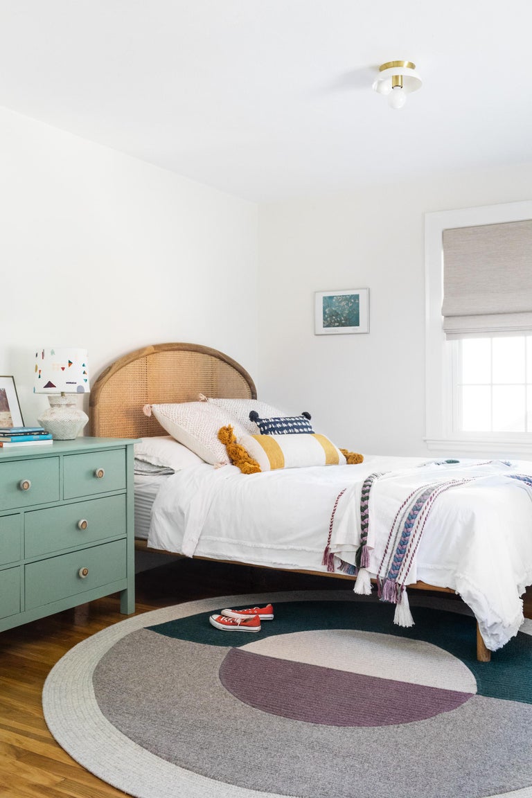 Lunar No. 2 Wool Rug in Rust Rose and Moss Custom Made in the USA For ...