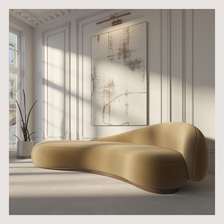 Canapé Lupa 260, tissu en velours souple, conçu par Mehmet Orel pour le ...