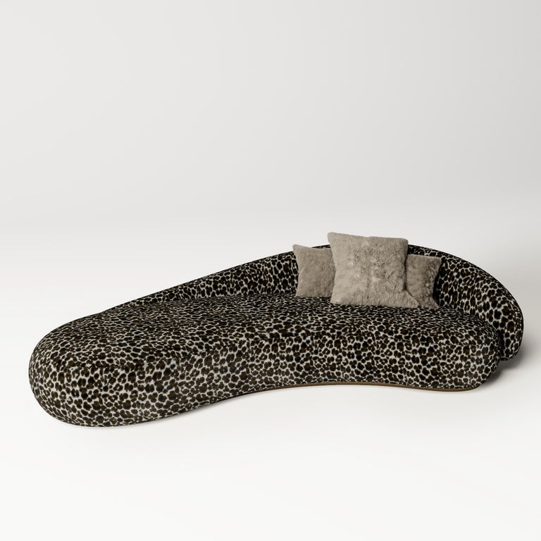 Lupa Sofa 260, Leopard Velvet Fabric, Designed by Mehmet Orel for ...