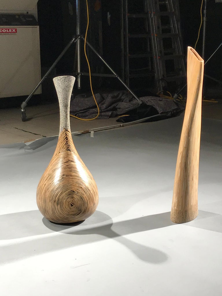 Lusia Robinson Vase Infinity Fibreglass High Grey Black Brown For Sale ...