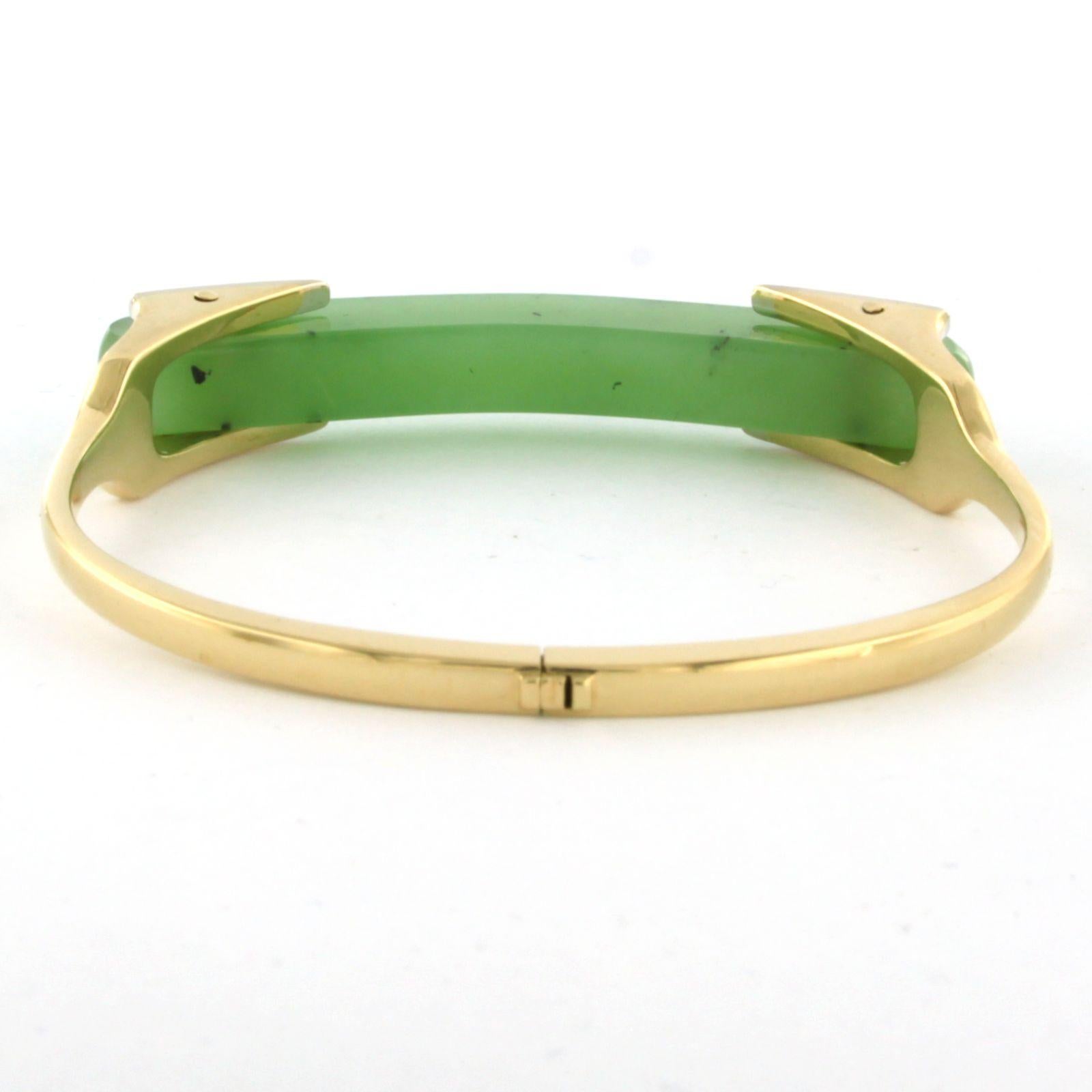 LUTH DESIGN - Bracelot set with agaath and diamonds 18k bicolour gold ...