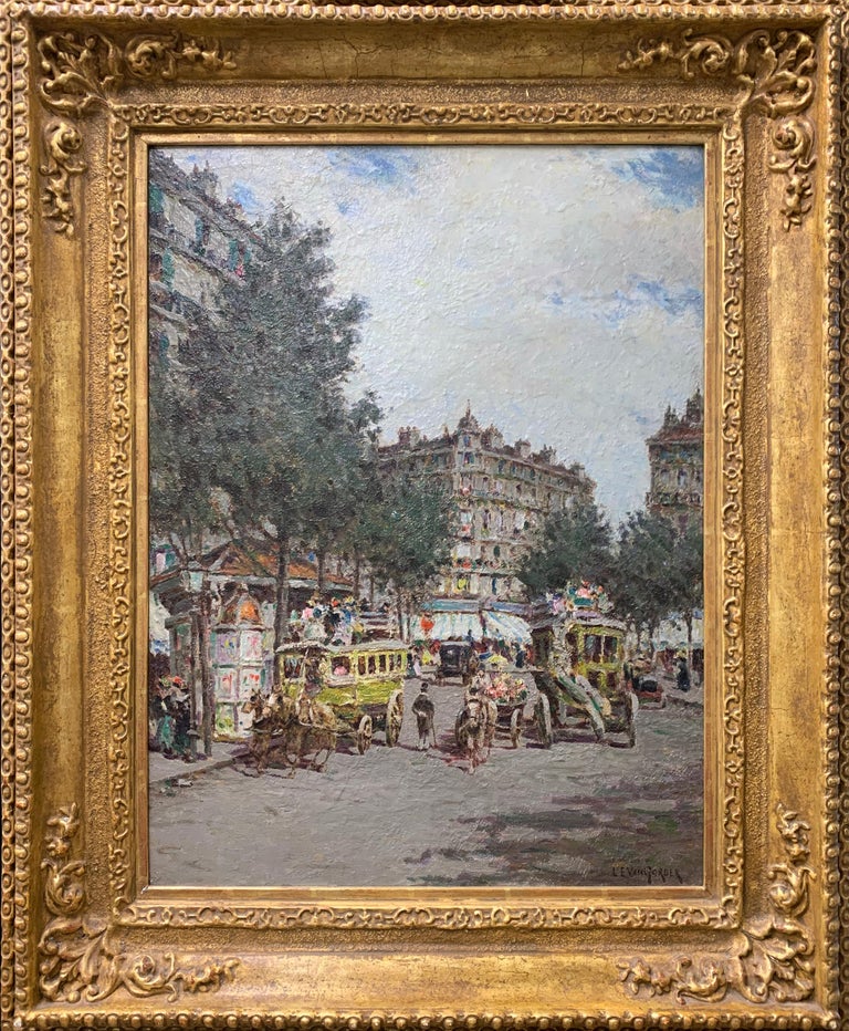 Luther E. Van Gorder - Paris Street Scene, 19th Century European ...