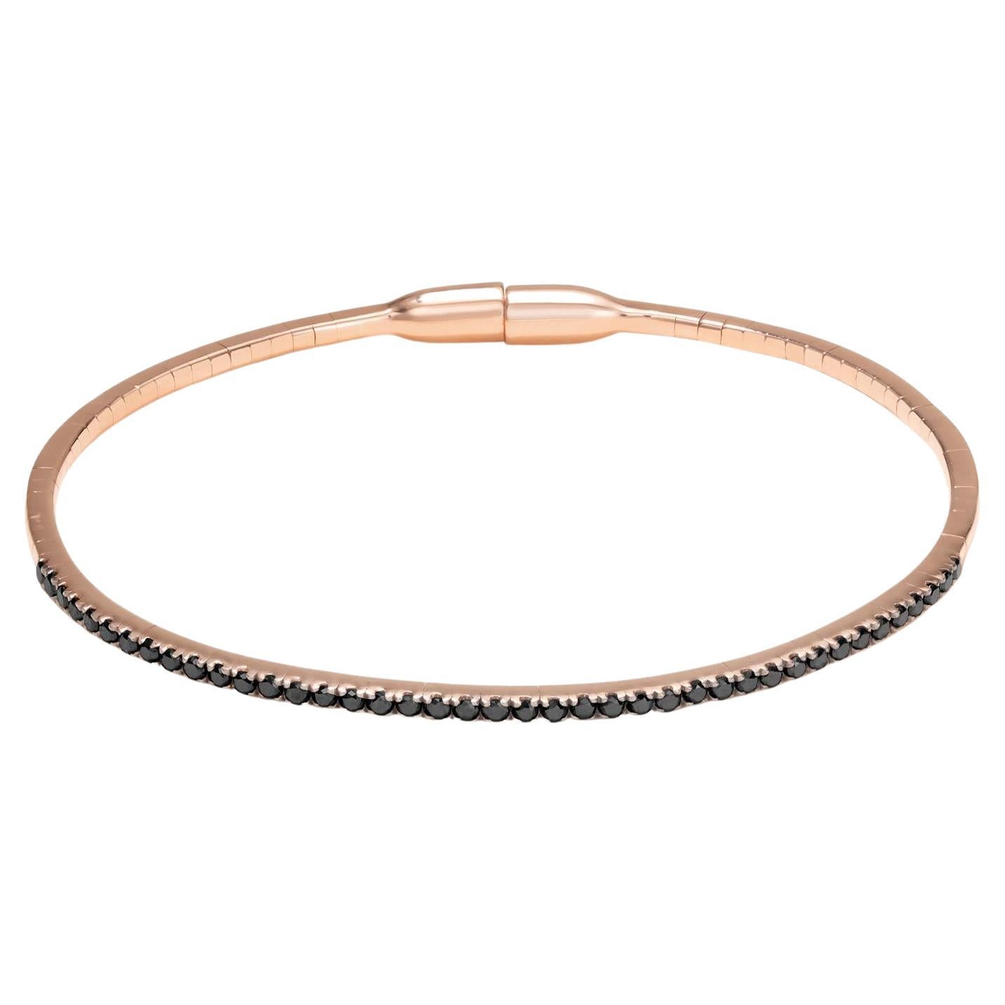 Luxle 0.66 Cttw. Diamond Bangle Bracelet in 18K White Gold For Sale at ...