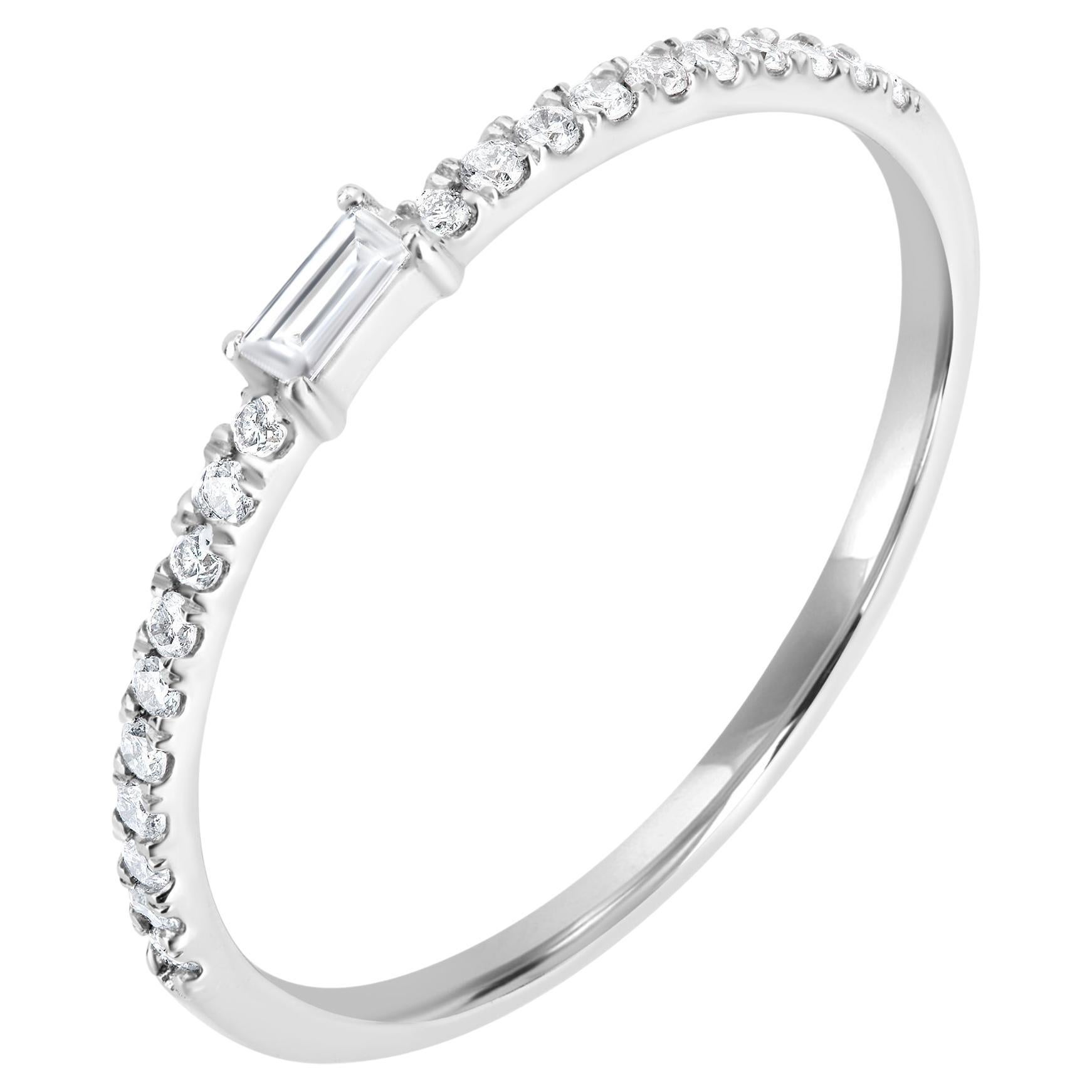 Luxle Pave Round Diamond Band Ring in 18k Yellow Gold For Sale at 1stDibs