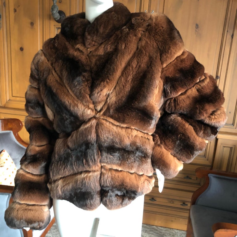 Luxurious Chevron Pattern Chinchilla Jacket from Nieman Marcus by Eric ...