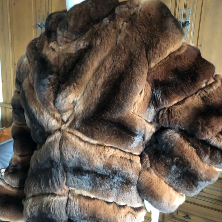 Luxurious Chevron Pattern Chinchilla Jacket from Nieman Marcus by Eric ...