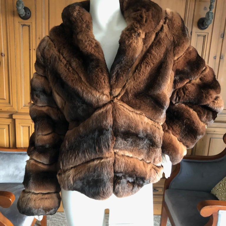 Luxurious Chevron Pattern Chinchilla Jacket from Nieman Marcus by Eric ...