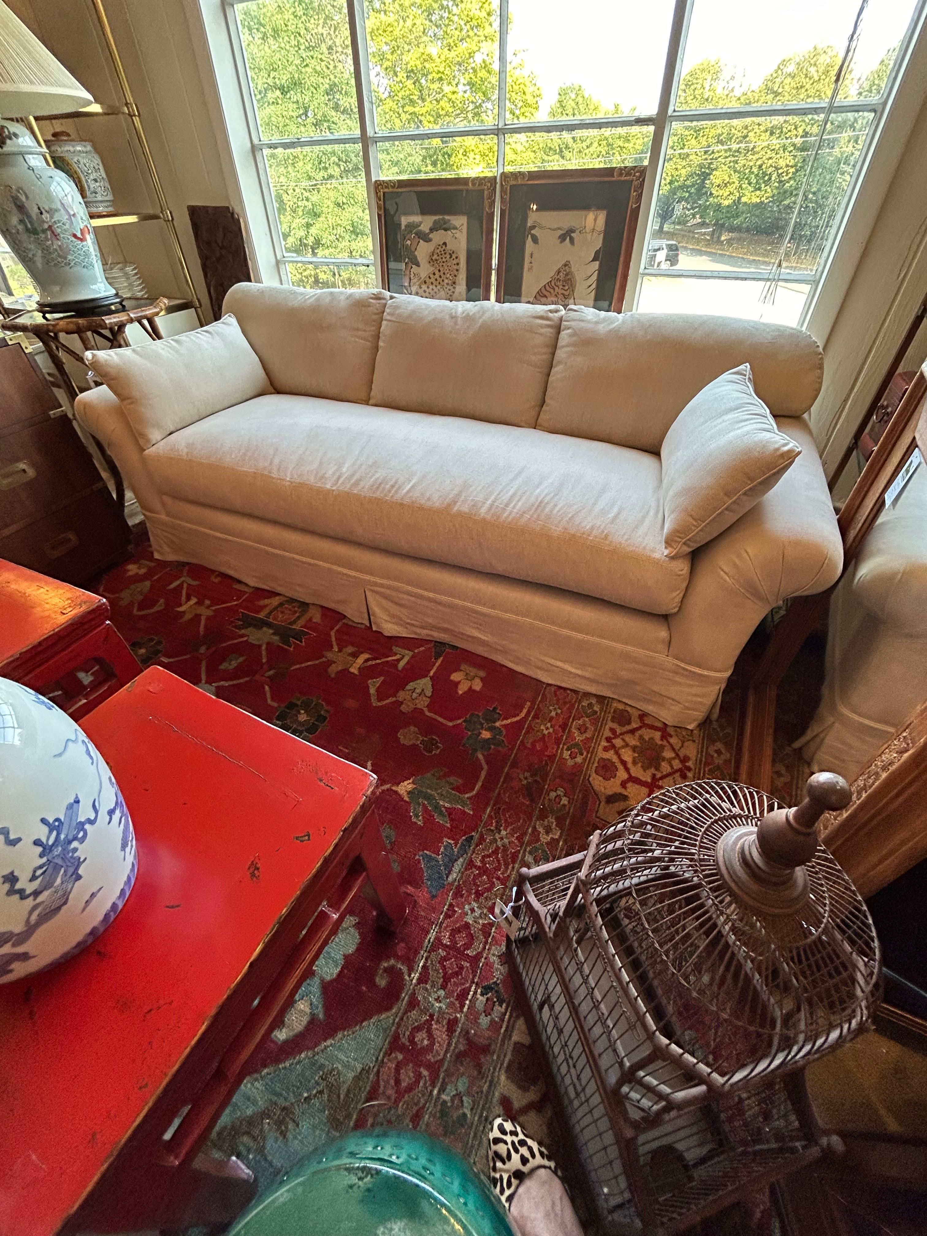 Luxurious Custom Designer Sofa by Baker For Sale at 1stDibs