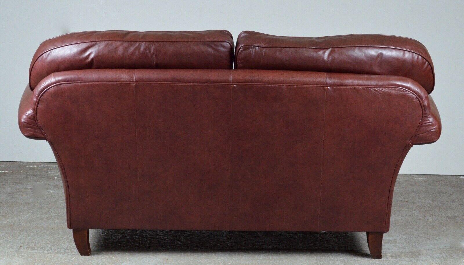 Luxury 2 Seater Heritage Brown Leather Laura Ashley Mortimer Sofa with ...