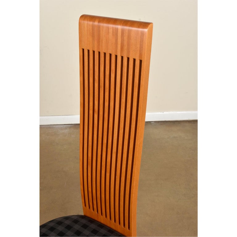 Luxury Costantini Pietro High Back Modern Italian Cherry Dining Chairs ...