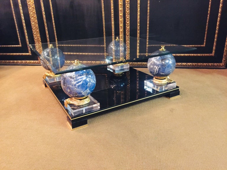 Luxury Design Living Room Table Ceramic Balls in Marble Look Acrylic ...
