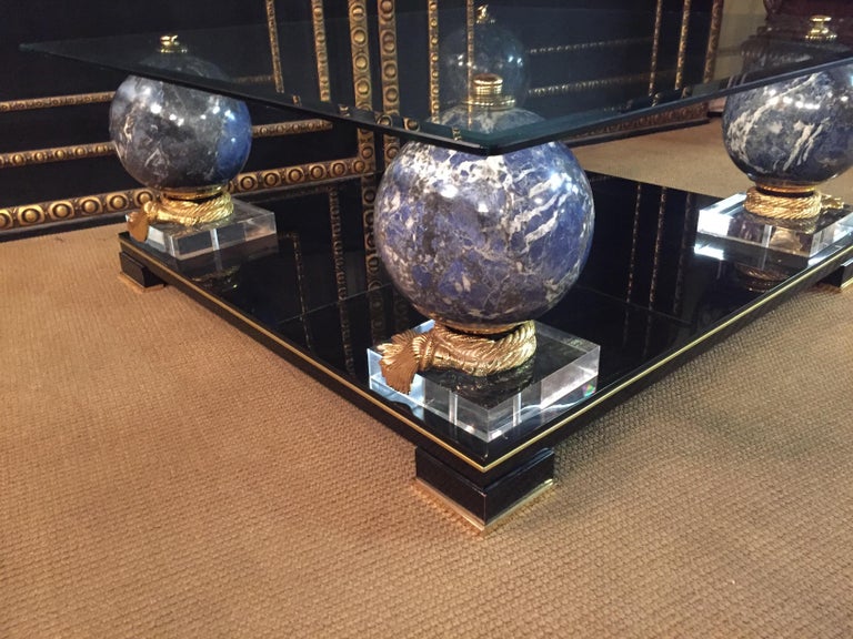 Luxury Design Living Room Table Ceramic Balls in Marble Look Acrylic ...