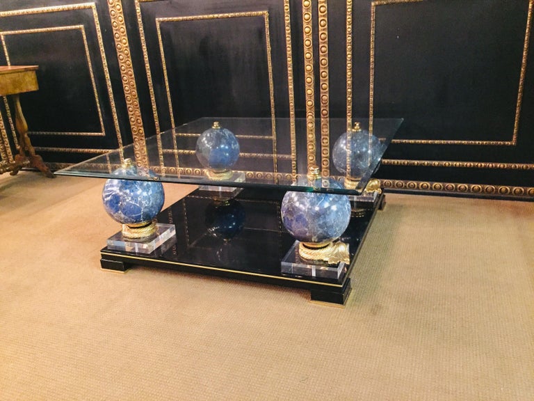 Luxury Design Living Room Table Ceramic Balls in Marble Look Acrylic ...