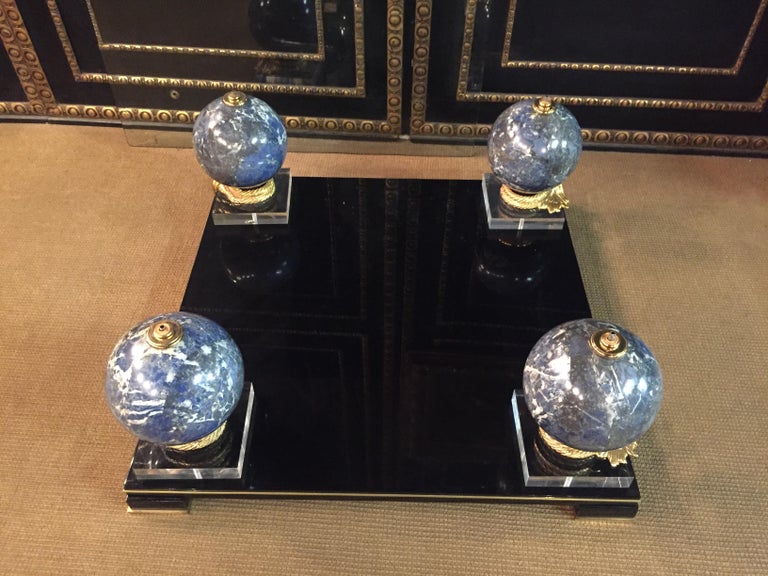 Luxury Design Living Room Table Ceramic Balls in Marble Look Acrylic ...