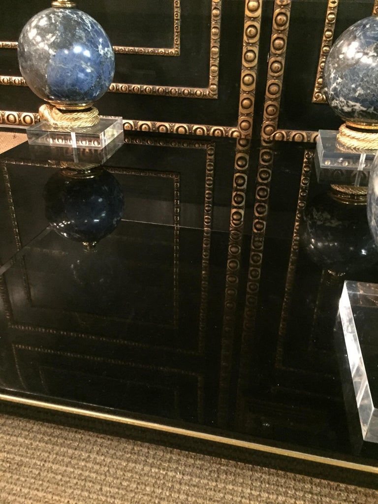 Luxury Design Living Room Table Ceramic Balls in Marble Look Acrylic ...