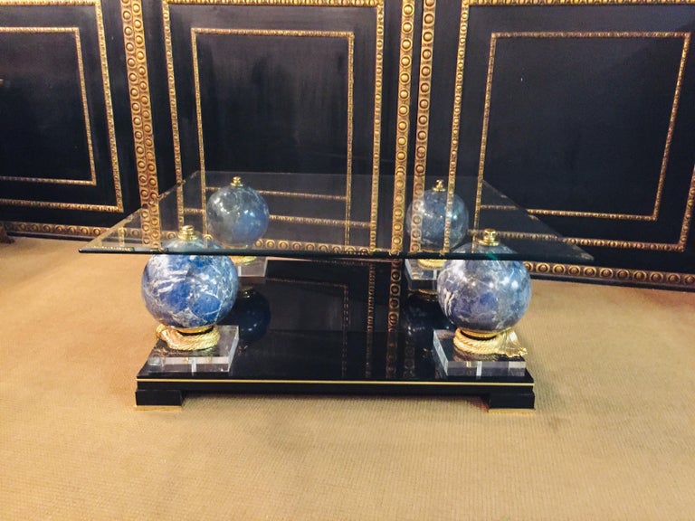 Luxury Design Living Room Table Ceramic Balls in Marble Look Acrylic ...