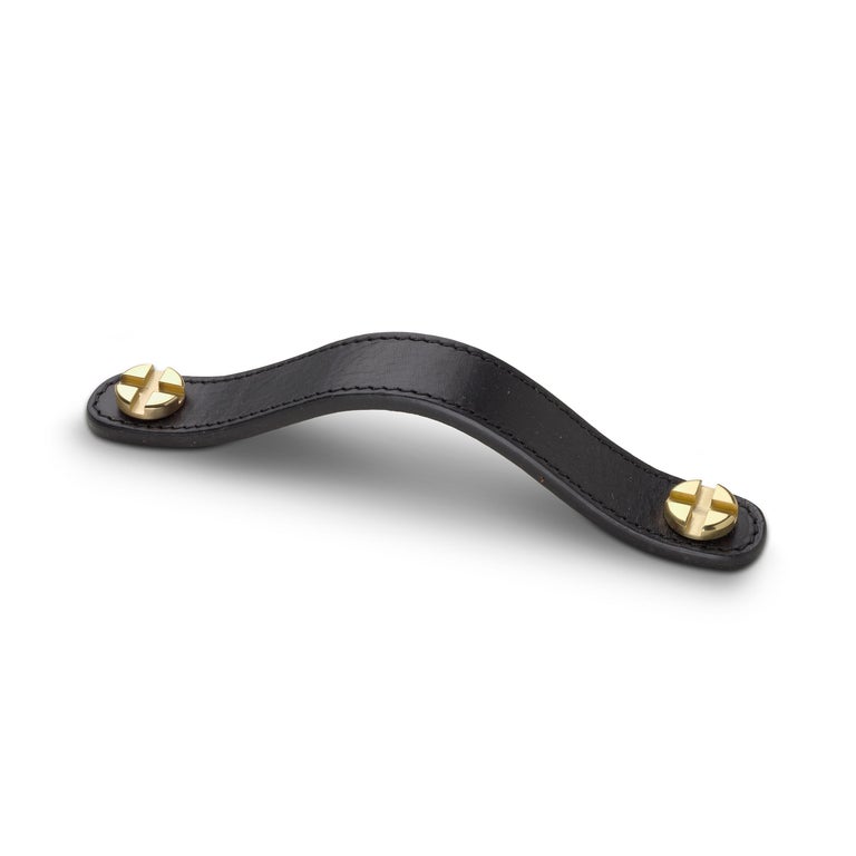 Luxury Handmade Pull Handle, Various Leather Colors Finishes Belt Shape ...