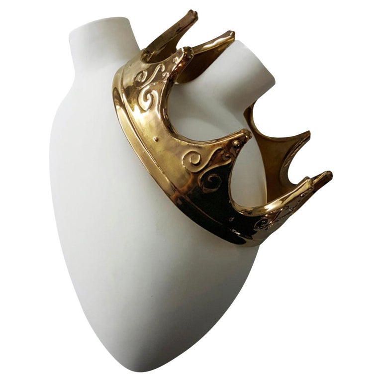 Luxury Vase #47 "Majestic". Porcelain, Gold Leaf. Handmade design in ...
