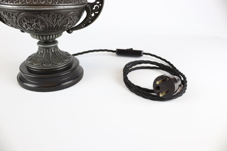 Luxury Kerosene Table Lamp R. Ditmar Wien 'Electrified' at 1stDibs