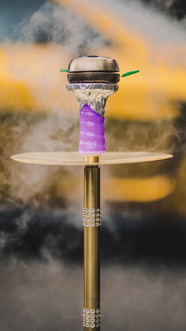 Luxury Modern Shisha Hookah Nargile Swarovski Crystals and pure gold ...