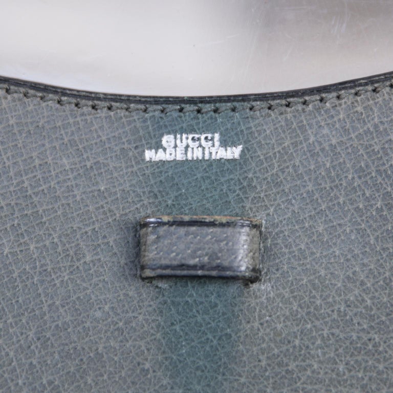 Luxury Vintage Gucci Green Leather Bounded Hip Flask, 1970s at 1stDibs ...