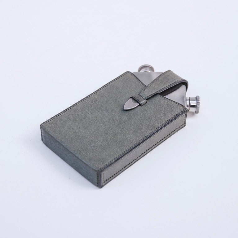 Luxury Vintage Gucci Green Leather Bounded Hip Flask, 1970s at 1stDibs ...