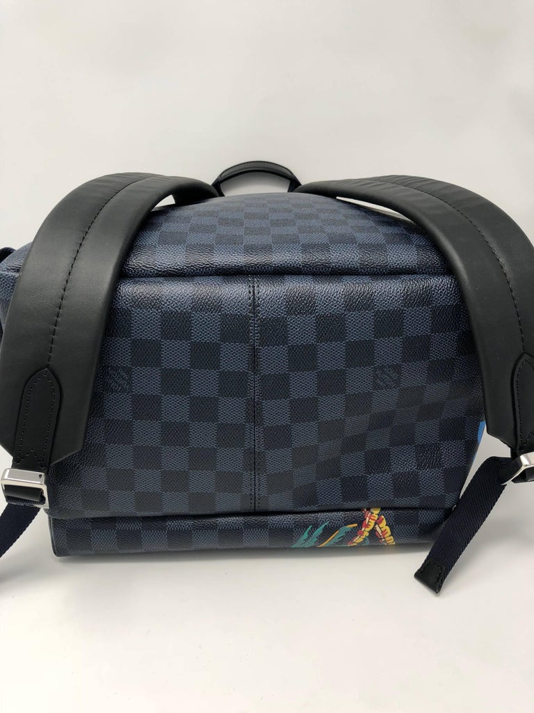 LV Apollo Backpack in Cobalt Black at 1stDibs | louis vuitton monkey ...