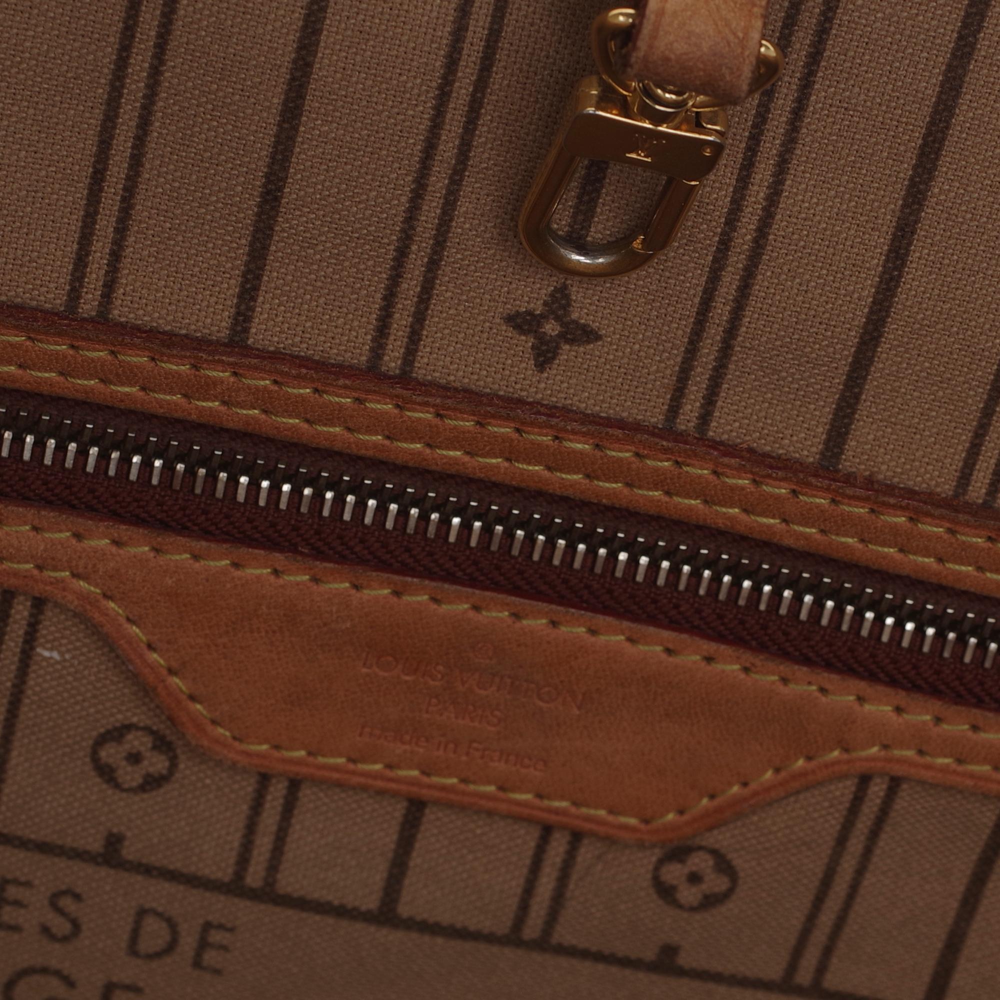 LV Neverfull GM Tote bag in monogram canvas customized "TAZ" #72 by ...