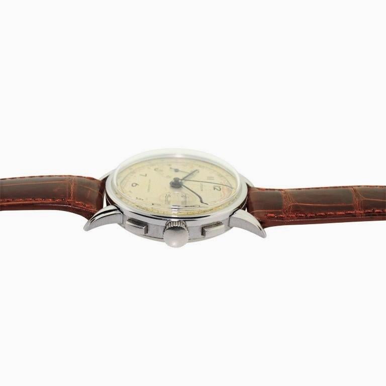 Lyceum Stainless Steel Art Deco High Grade Chronograph Manual Watch at ...