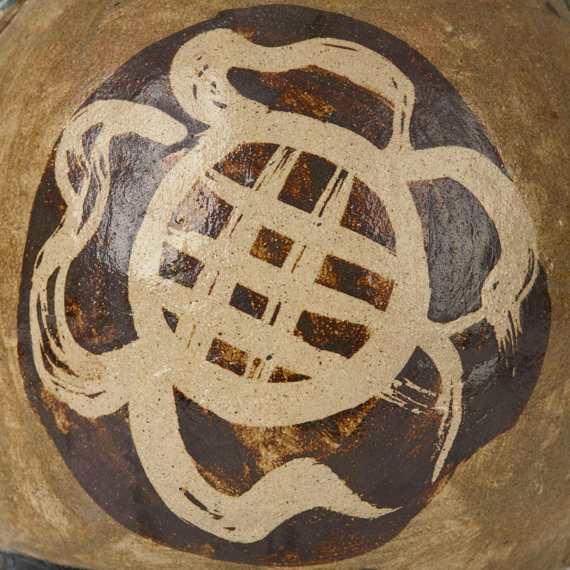 Lydia Corbett Studio Art Pottery Three Handled Vase 20th C at 1stDibs ...