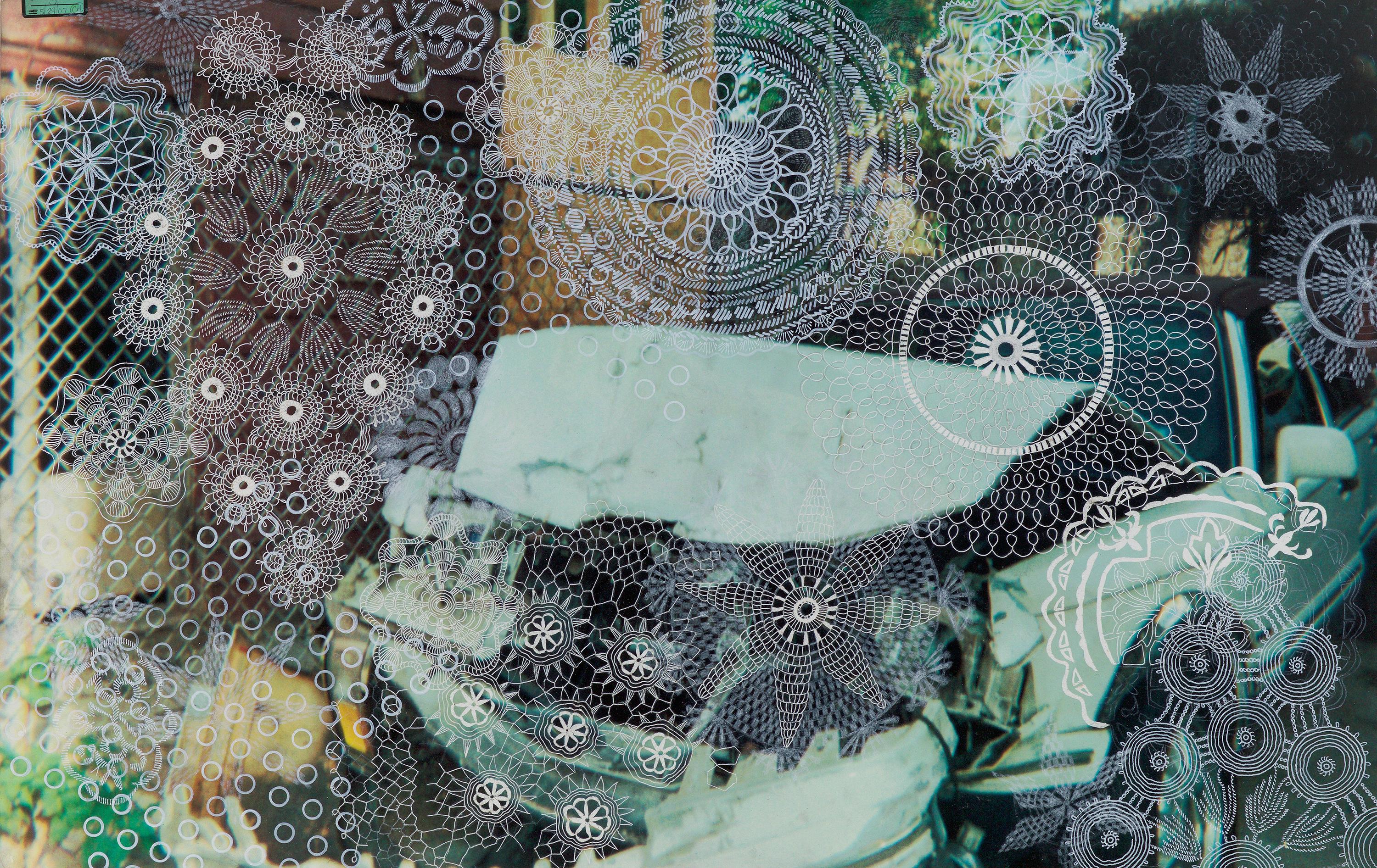 Lydia Viscardi - Lydia Viscardi, Coverup Copper on Red, 2018, Altered ...