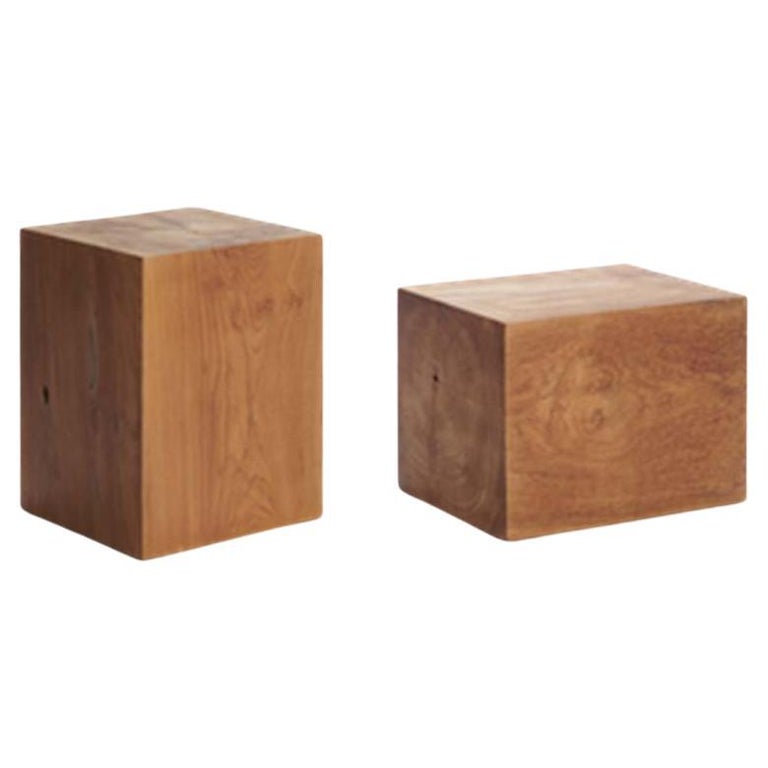 Lying Roots side table in teak For Sale at 1stDibs